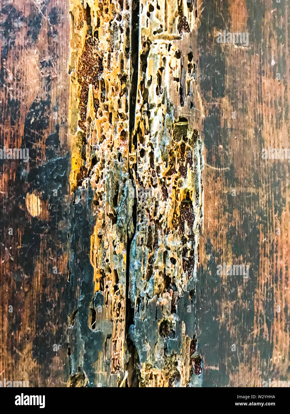 Old wooden damaged surface Stock Photo - Alamy
