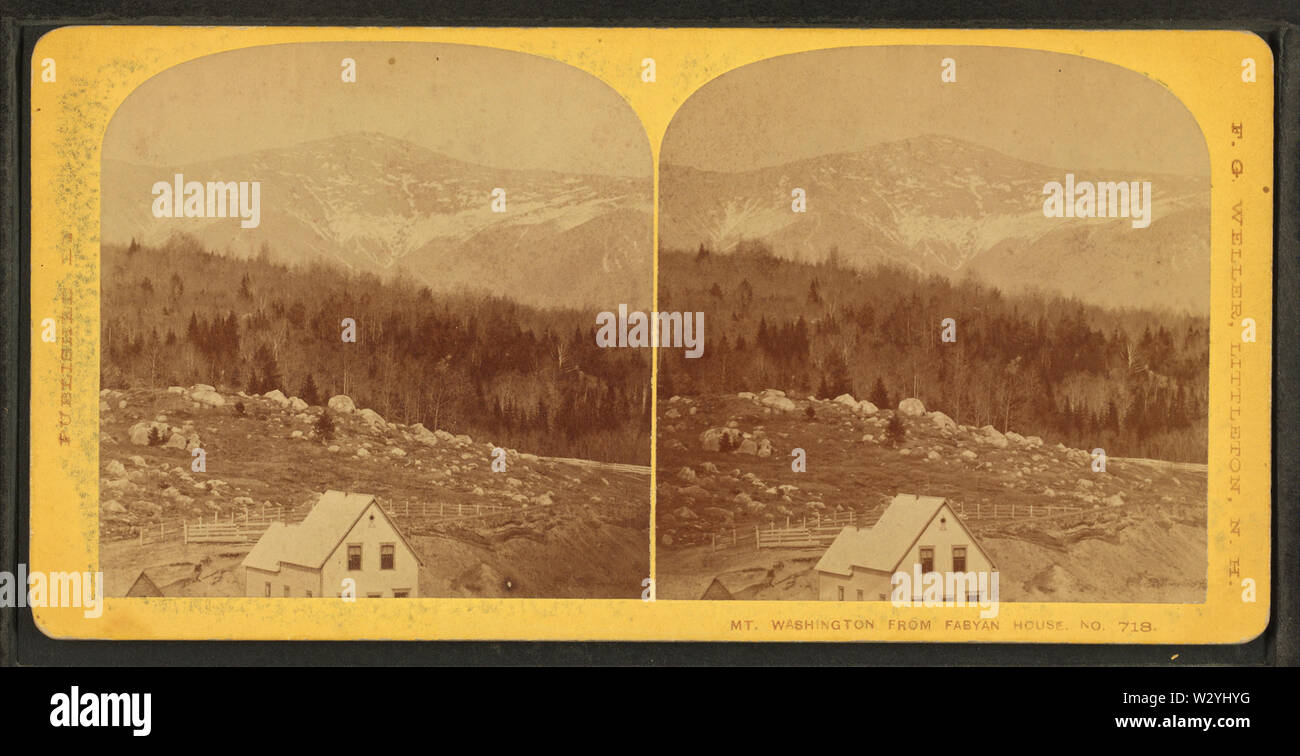 Mt Washington, from Fabyan House, by Weller, F G (Franklin G),, 1833 ...