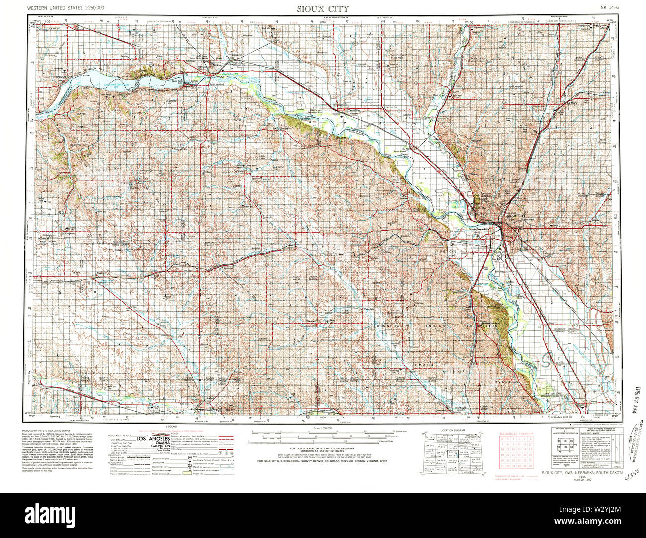 Sioux city iowa map Cut Out Stock Images & Pictures - Alamy