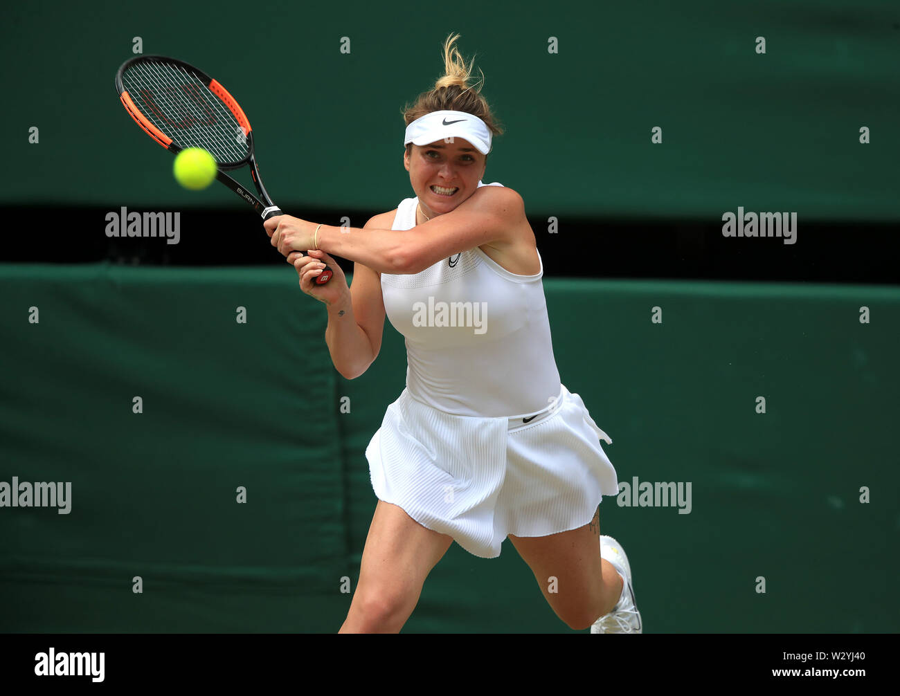 Elina Svitolina during her semi-final match against Simona Halep on ...
