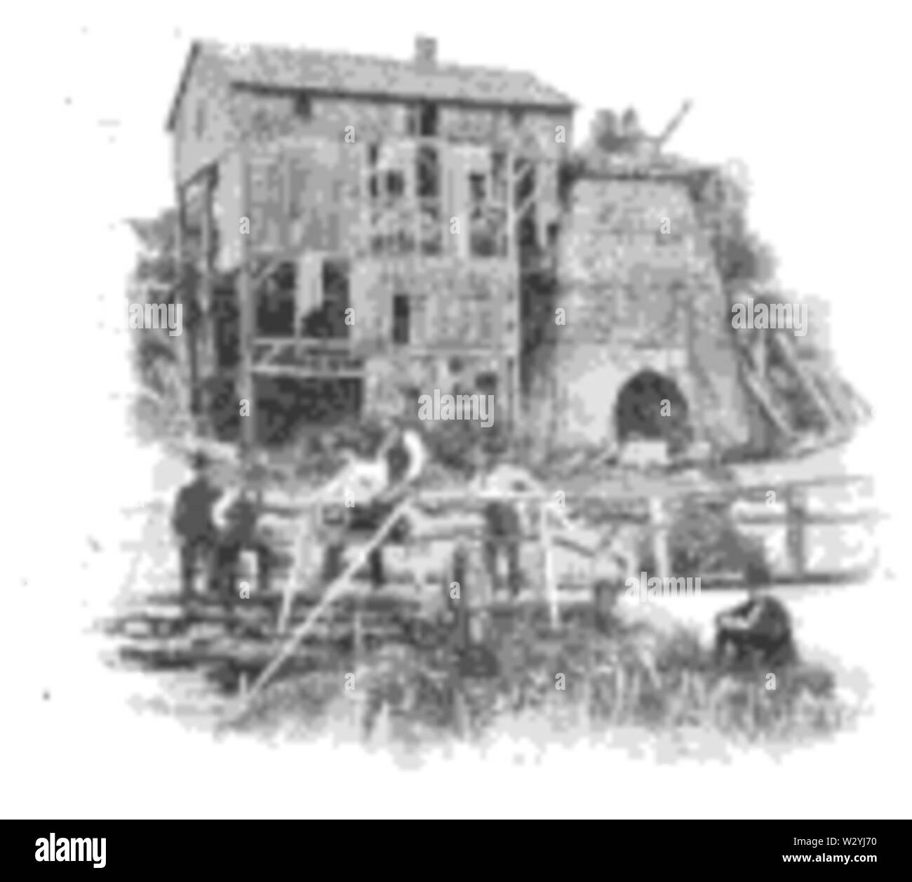 Blast furnace steel factory Cut Out Stock Images & Pictures - Alamy