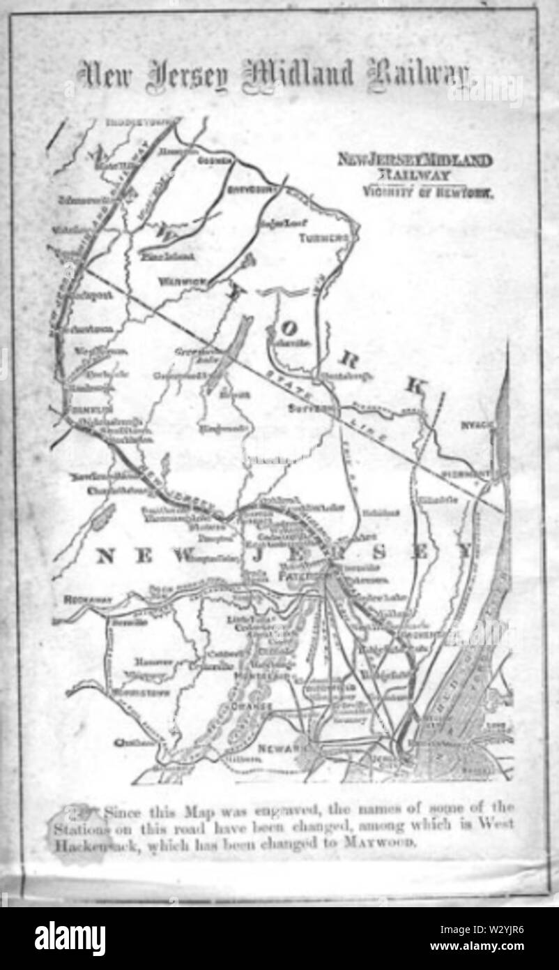 Midland map hi-res stock photography and images - Alamy