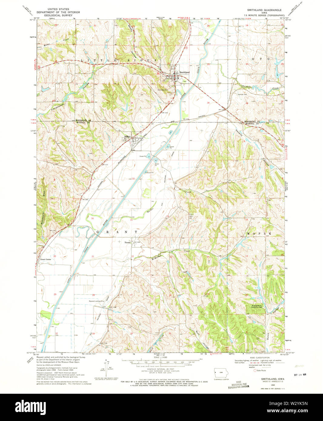 Map of smithland hi-res stock photography and images - Alamy