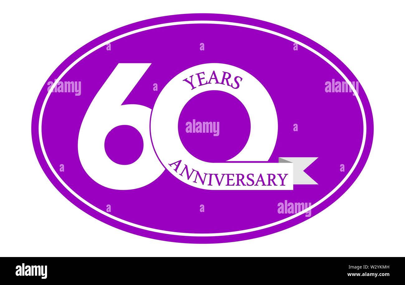 60 years birthday logo Cut Out Stock Images & Pictures - Alamy
