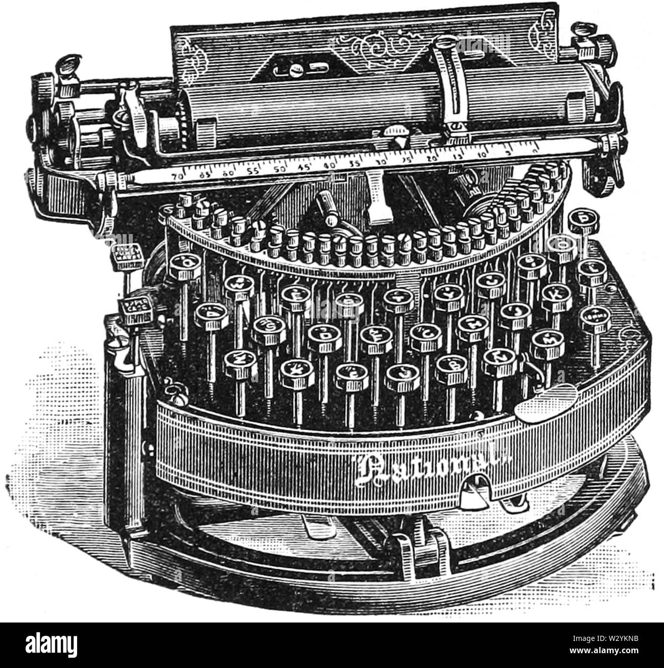 National Typewriter 1890 Stock Photo - Alamy