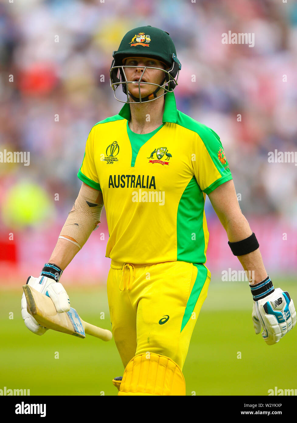 Australia's Steve Smith leaves the pitch after being dismissed during ...
