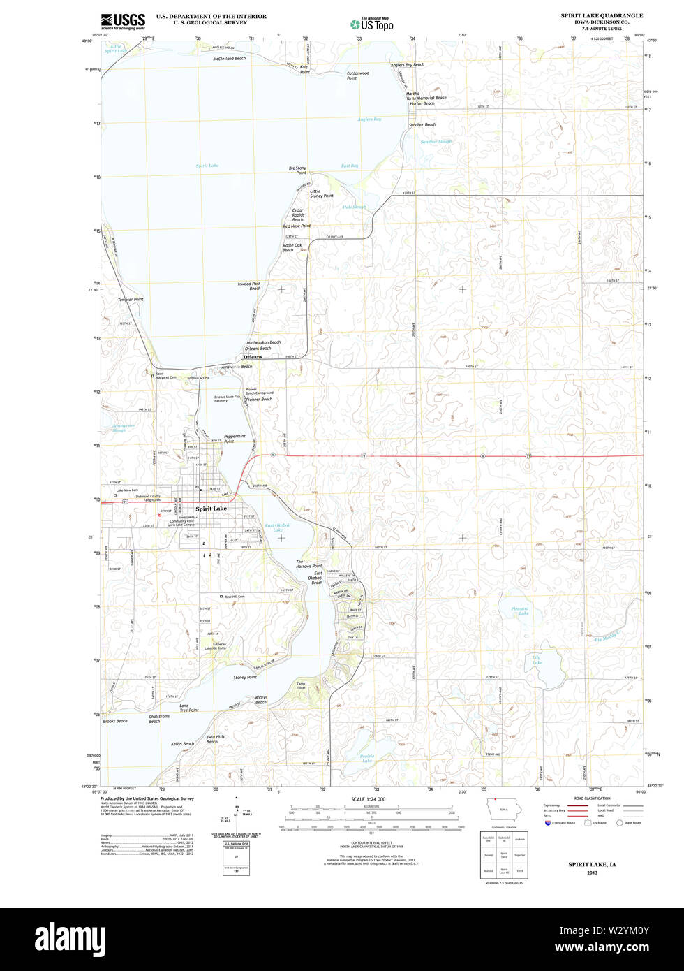 Spirit lake iowa Cut Out Stock Images & Pictures - Alamy