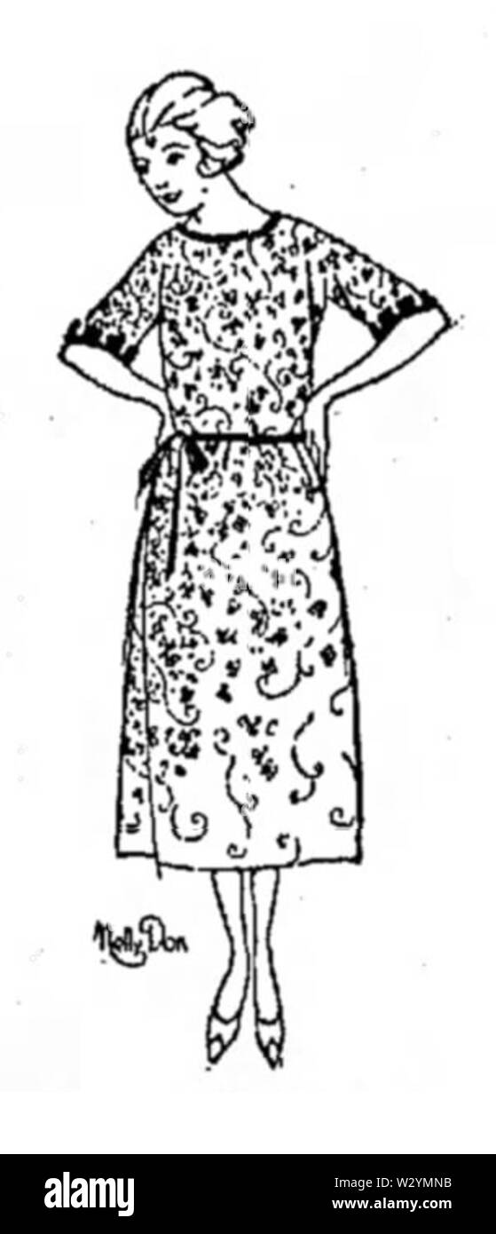Nelly Don house dress, May 1922 03 Stock Photo - Alamy