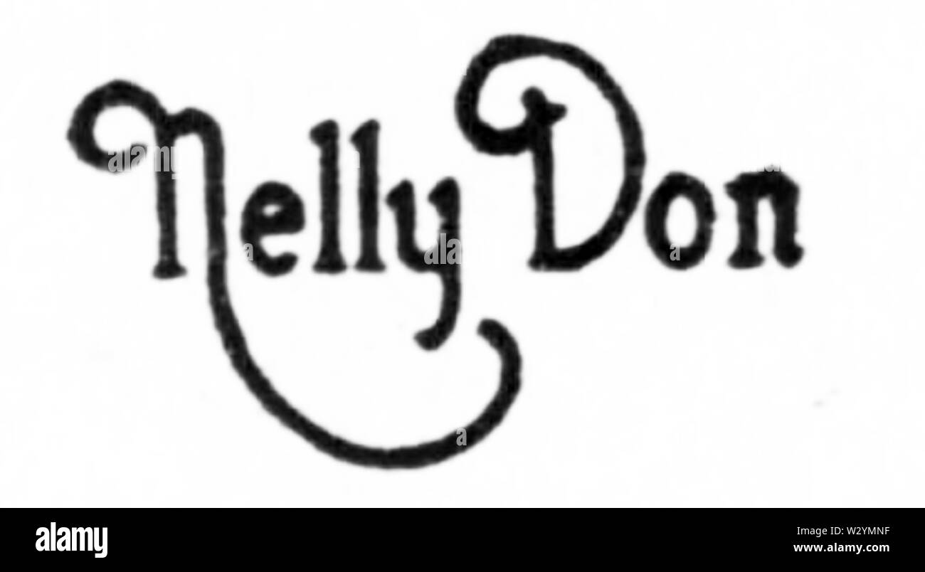 Nelly Don logo 1921 Stock Photo - Alamy
