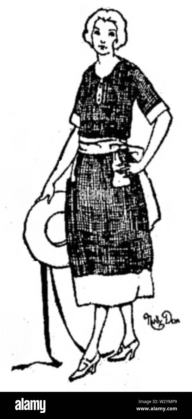Nelly Don house dress, May 1922 12 Stock Photo - Alamy