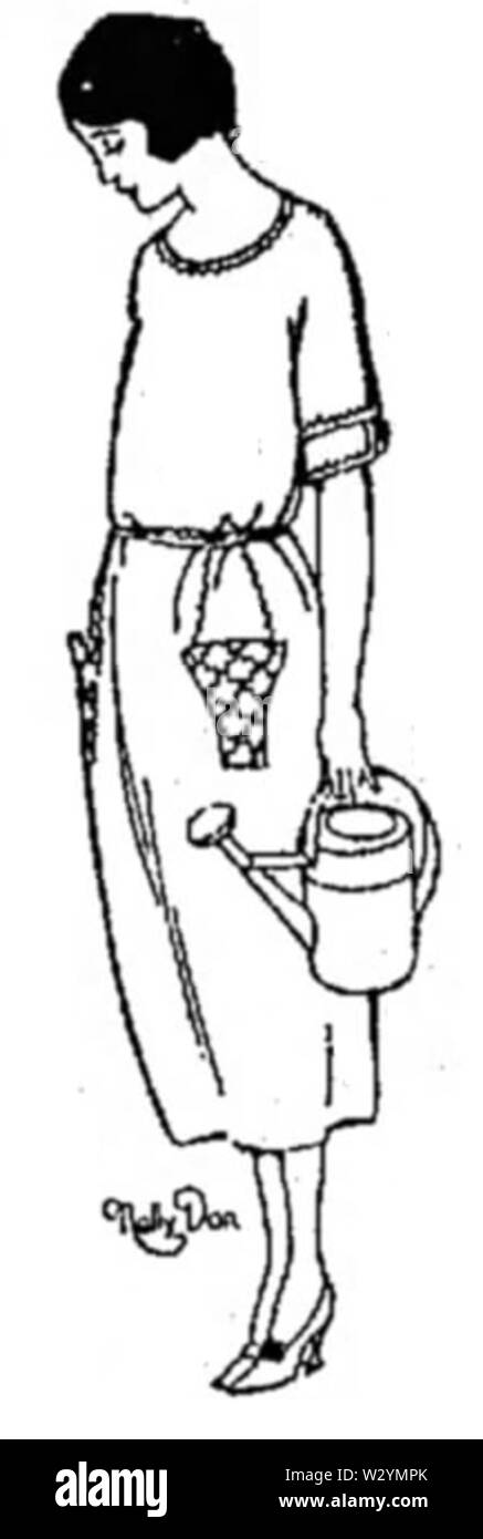 Nelly Don house dress, May 1922 08 Stock Photo - Alamy