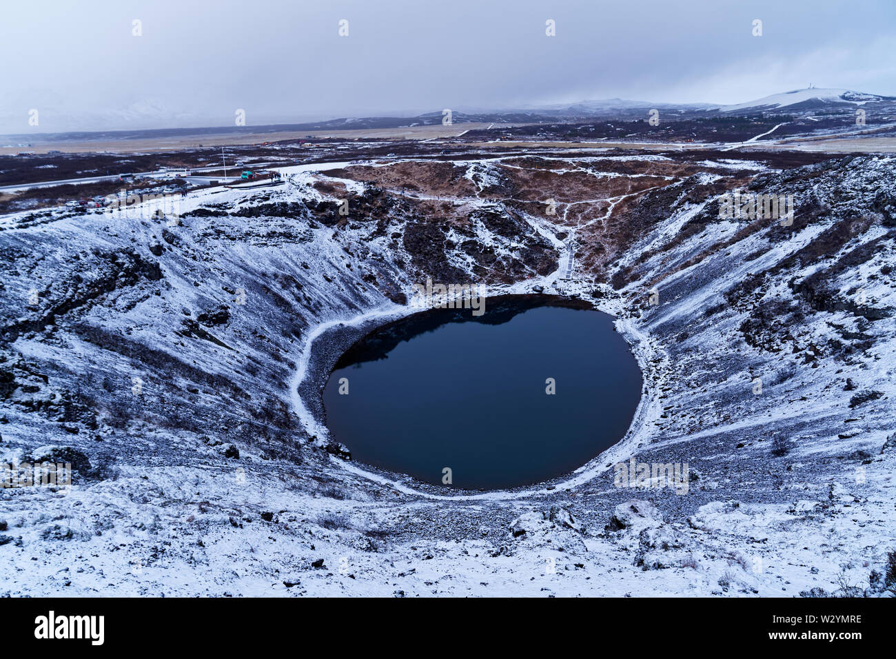 Kerid winter hi-res stock photography and images - Alamy