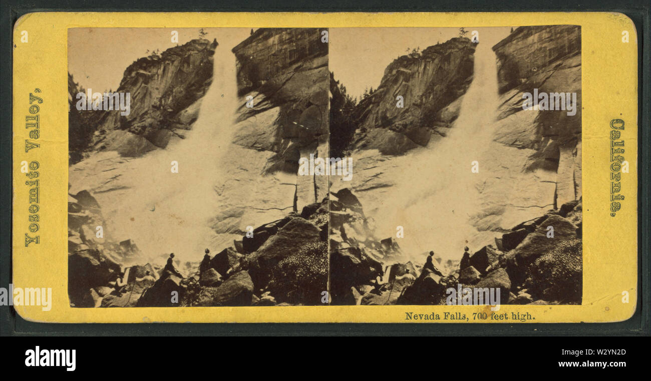 Nevada Falls, 700 feet high, from Robert N Dennis collection of ...