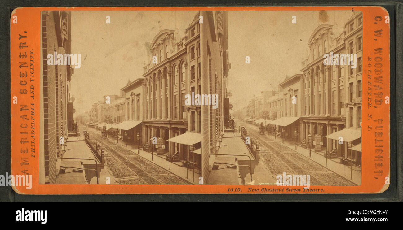 New Chestnut Street Theatre, from Robert N Dennis collection of ...