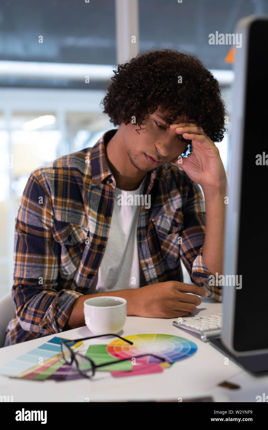 Tensed male hi-res stock photography and images - Alamy