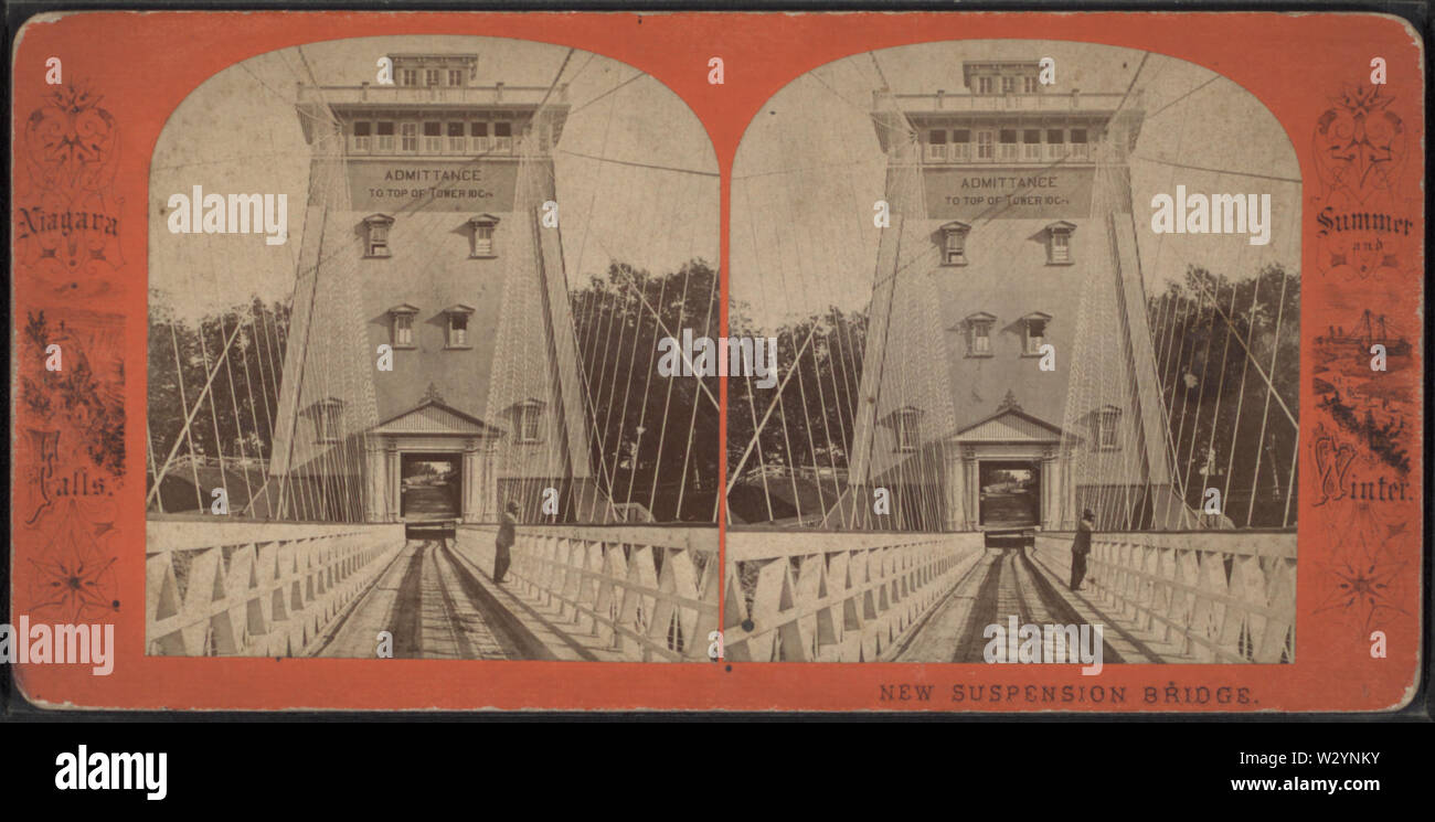 New Suspension Bridge, from Robert N Dennis collection of stereoscopic ...