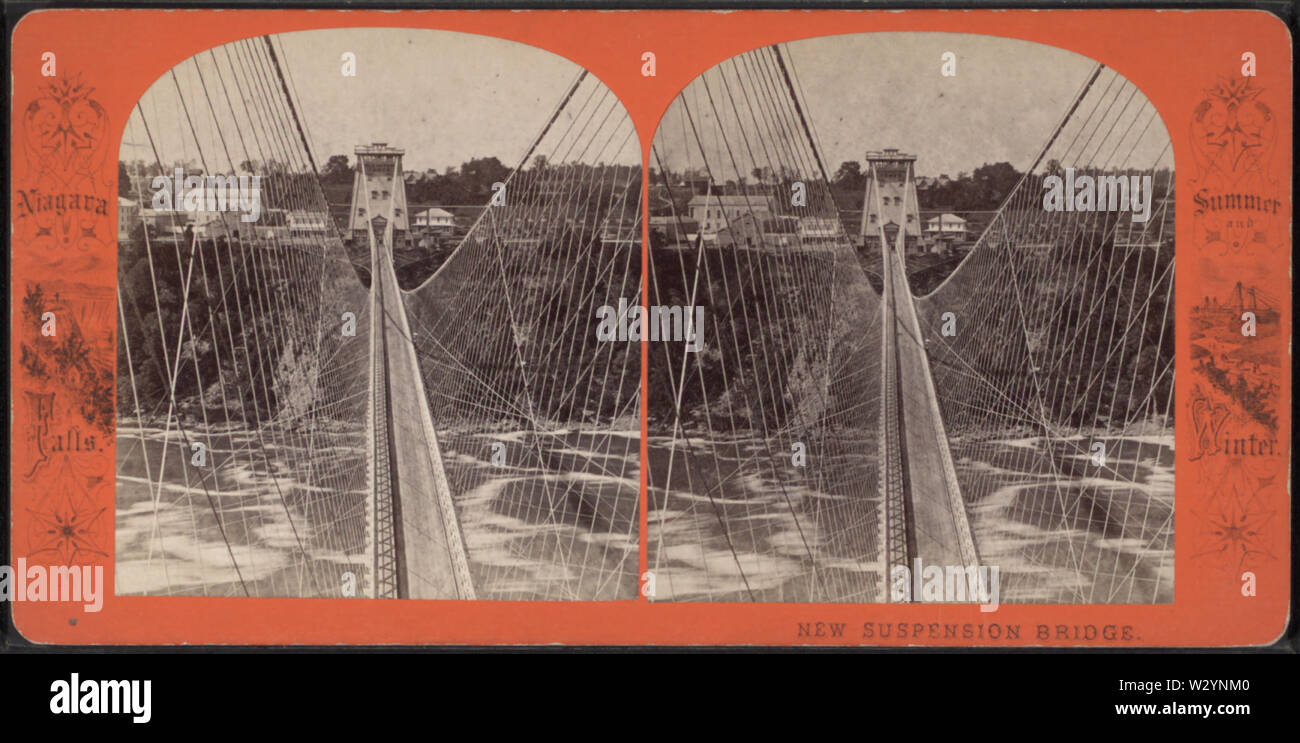 New Suspension Bridge, from Robert N Dennis collection of stereoscopic ...