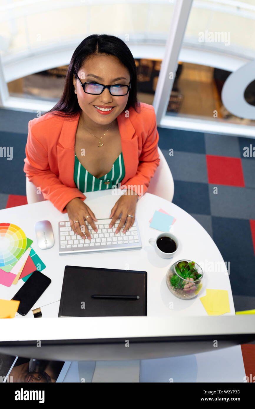 Female graphic designer at computer hi-res stock photography and images ...