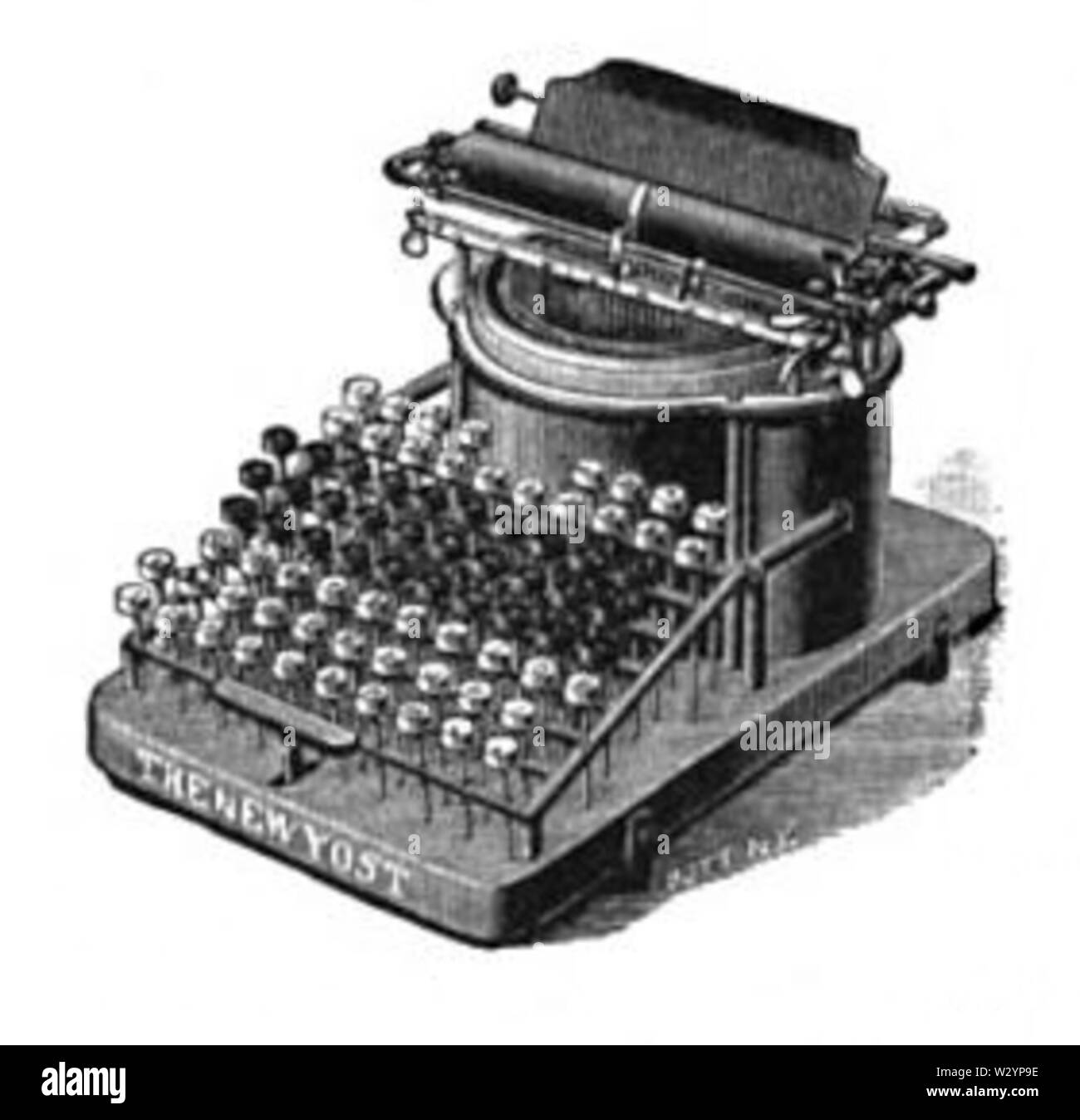 New Yost Typewriter Stock Photo - Alamy