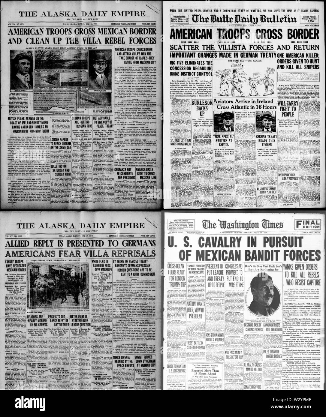 News Coverage of the Battle of Ciudad Juárez (1919 Stock Photo - Alamy