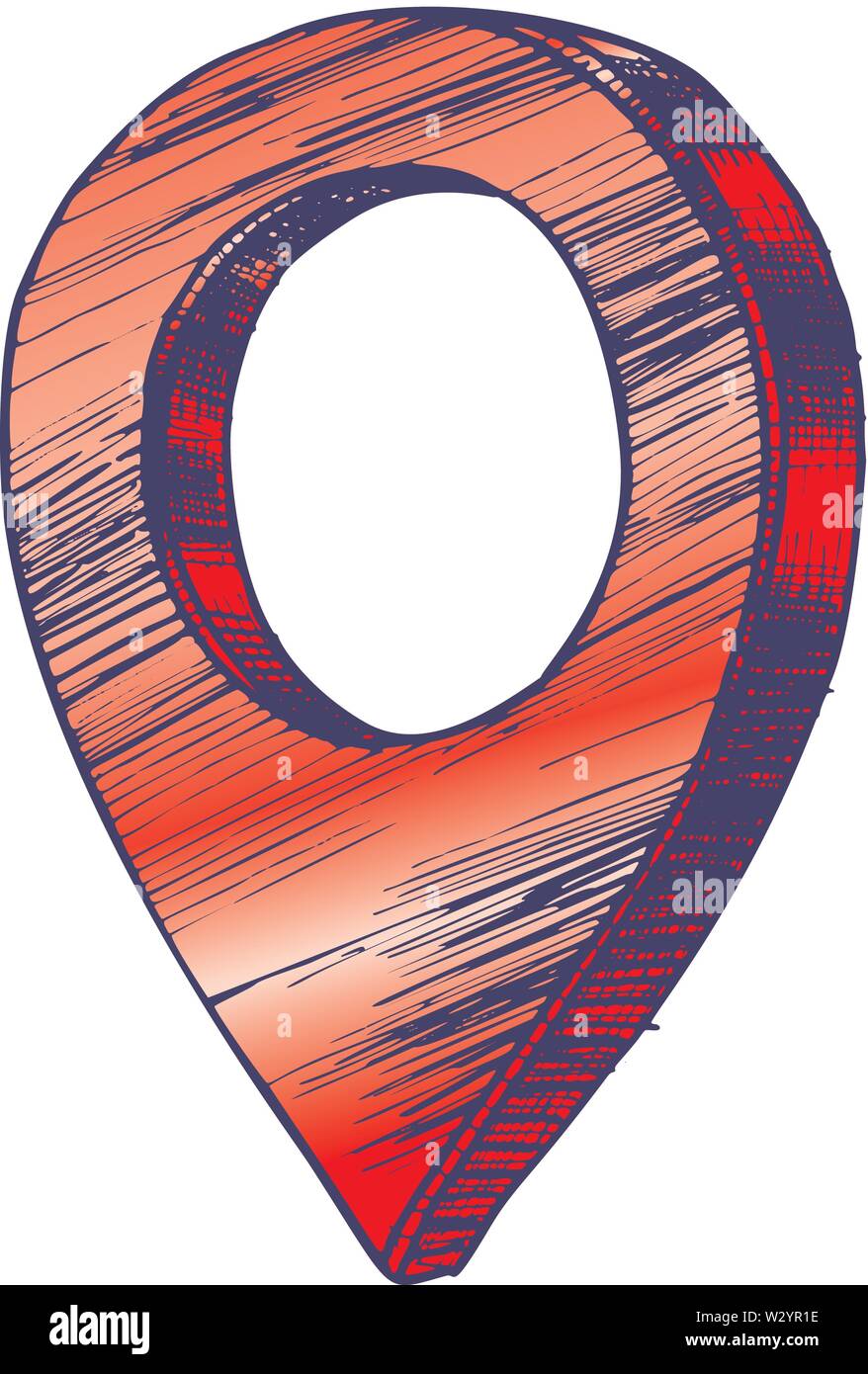 Color Navigation Map Pointer Gps Location Sign Vector Stock Vector ...