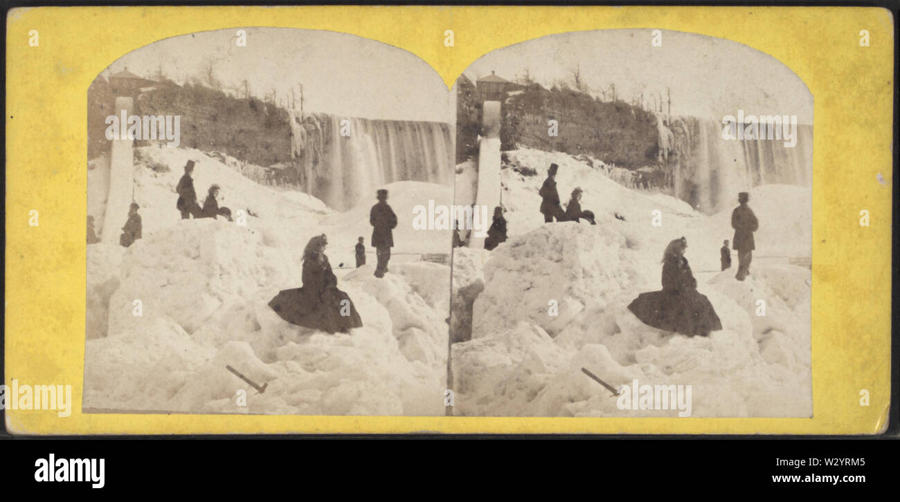 Niagara ice bridge, Am (American) Falls, from Robert N Dennis ...
