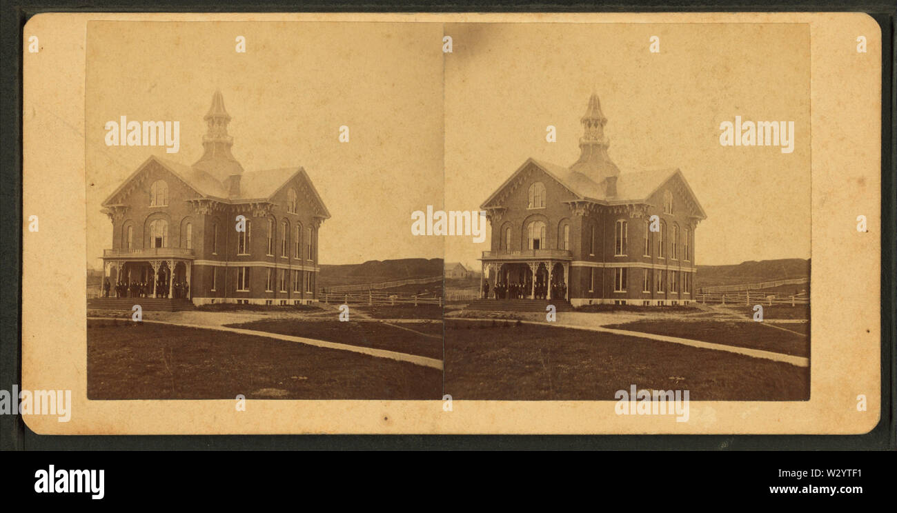 Normal School building, from Robert N Dennis collection of stereoscopic ...