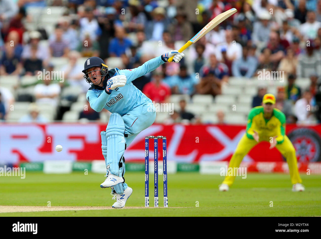 England's Jason Roy bats during the ICC World Cup, Semi Final at ...
