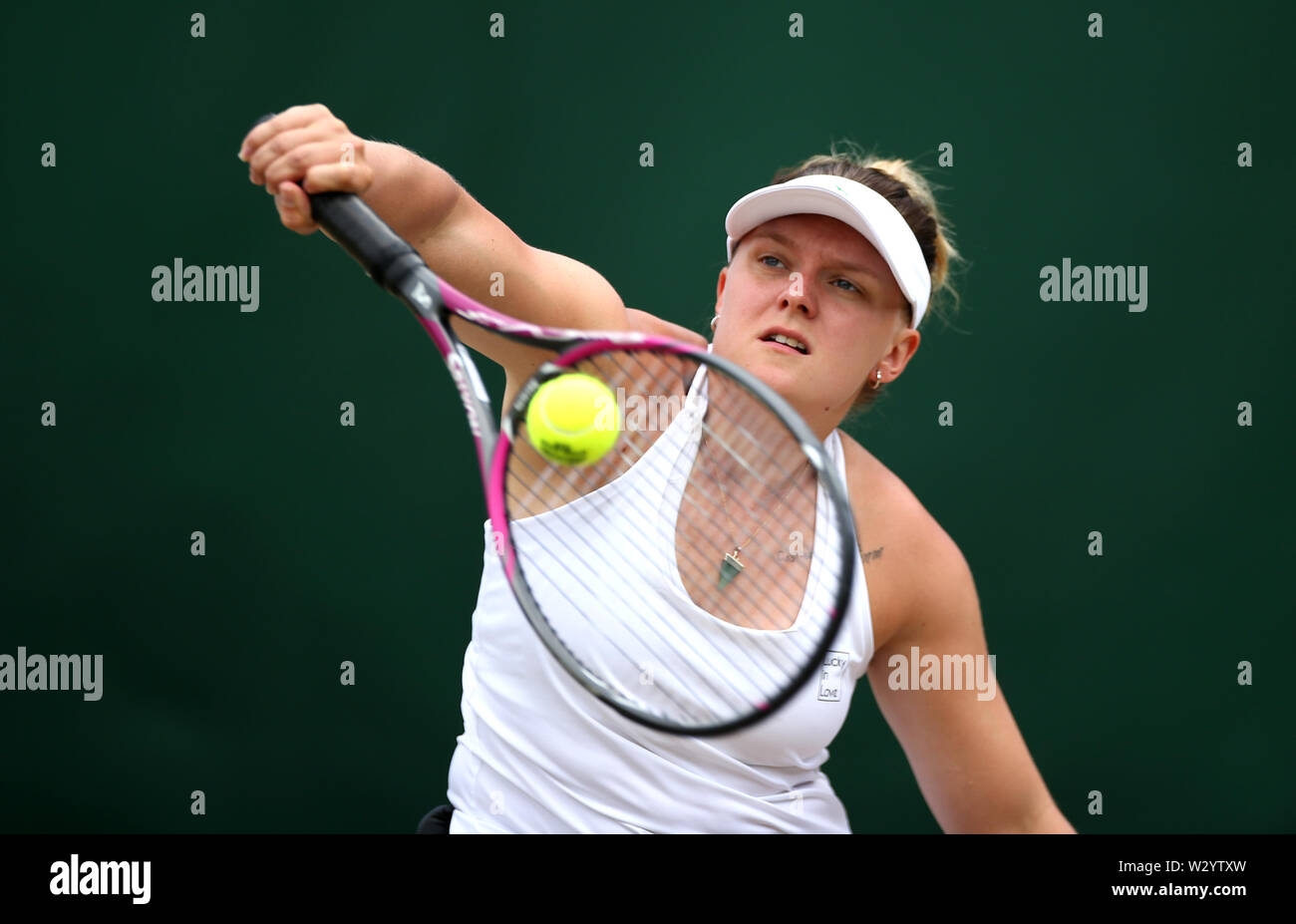 Jordanne Whiley in the women's wheelchair quarter final match on day ...