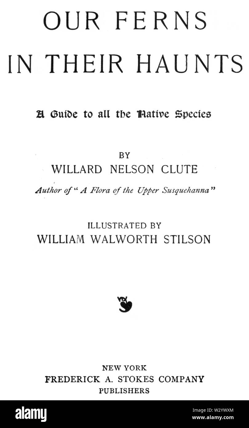 OFH-003 - Title page Stock Photo - Alamy