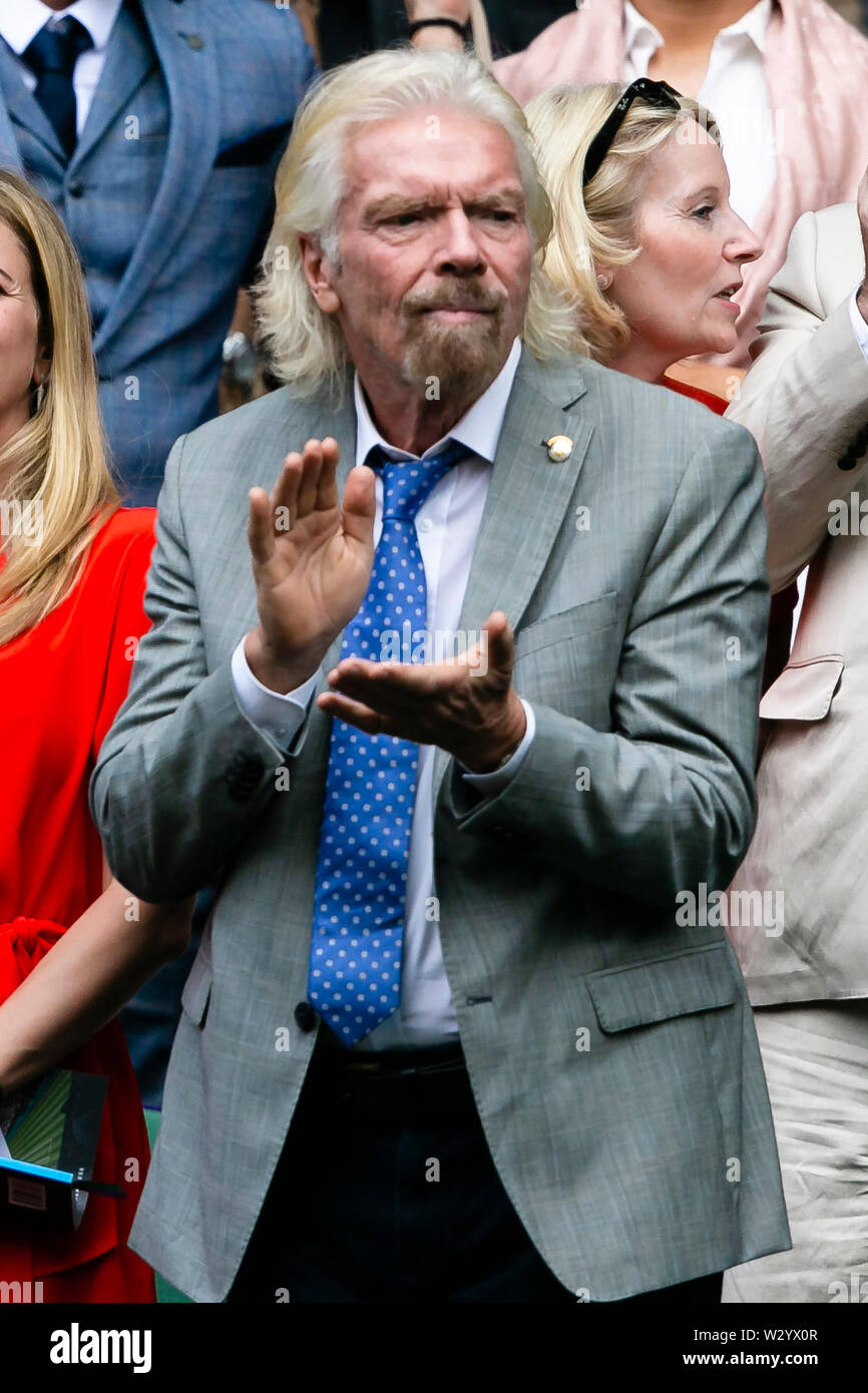 Richard branson tennis hi-res stock photography and images - Alamy