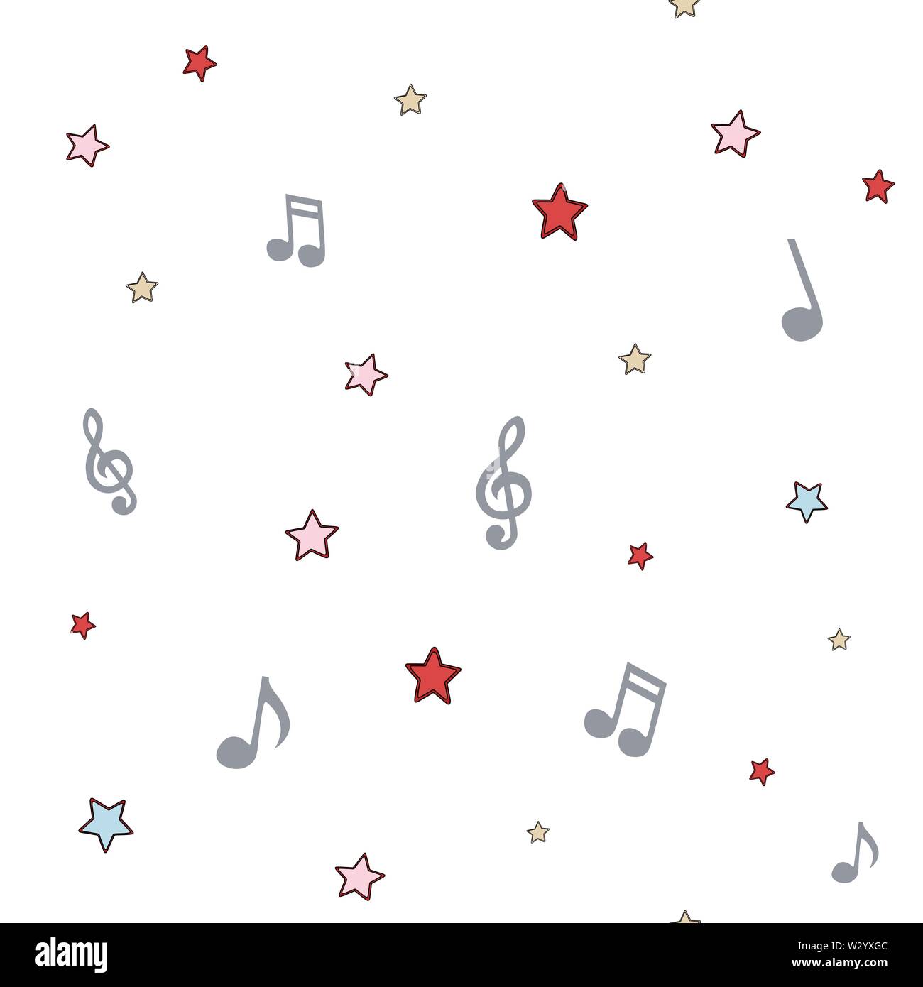 Cute Music Notes Background
