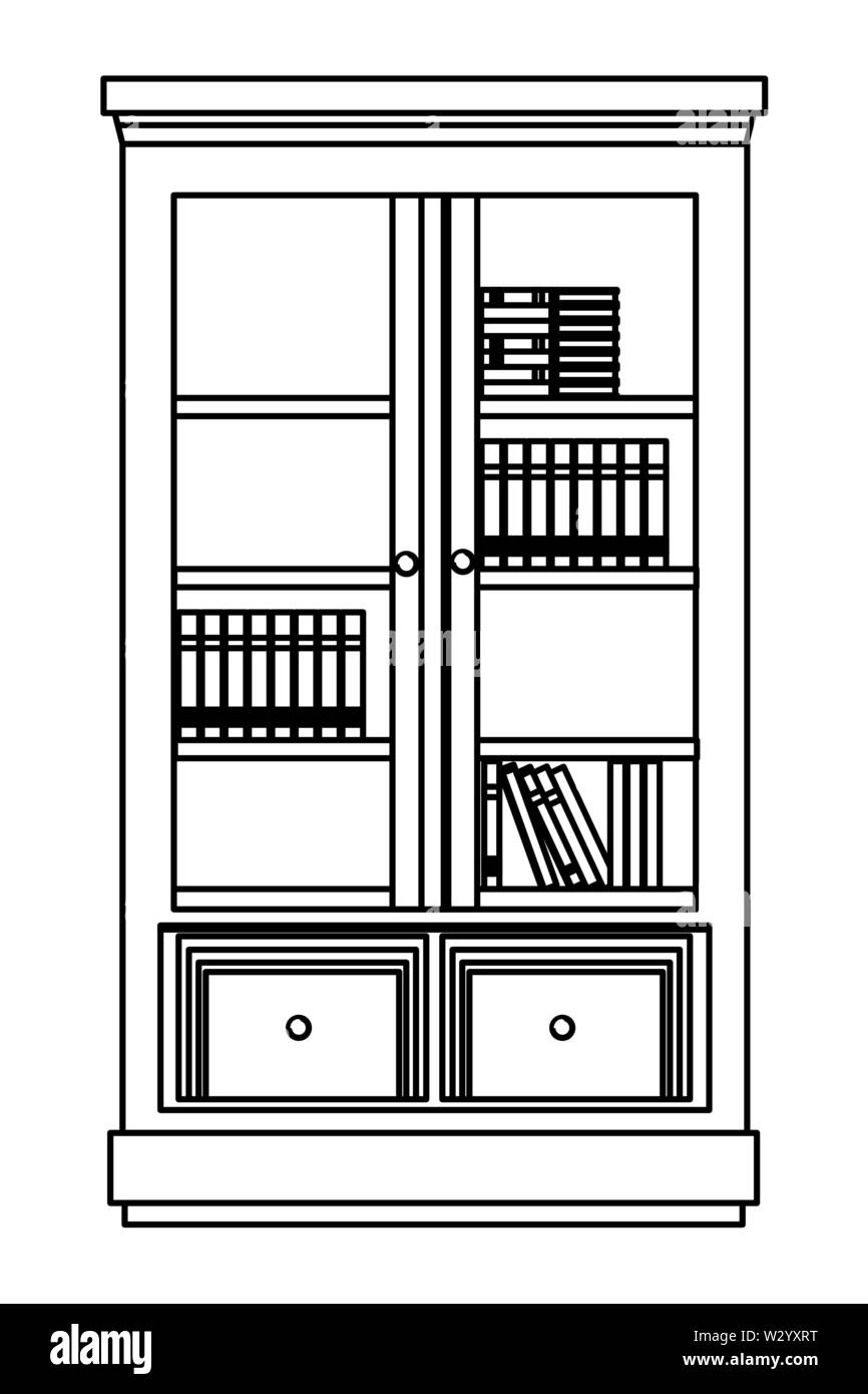 Library in white house Stock Vector Images - Alamy