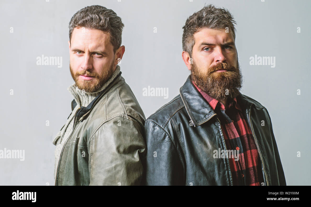 Feel confident in brutal leather clothes. Brutal men wear leather ...