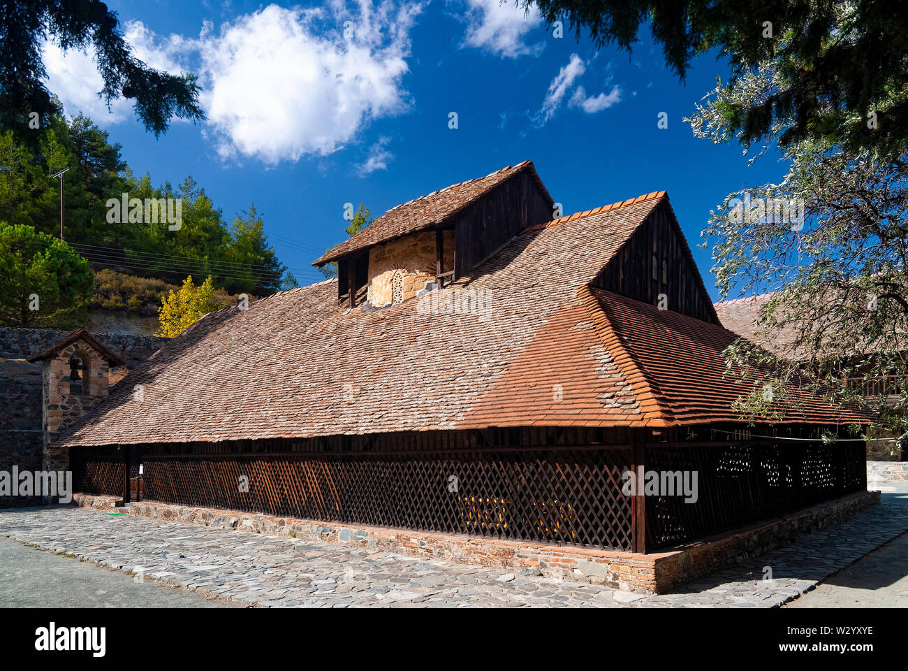 The famous church of Panagia tou Araka, a listed UNESCO World Heritage ...