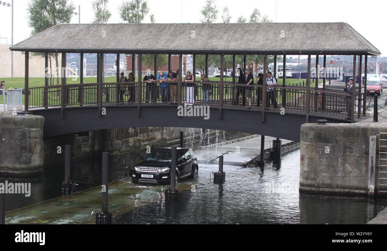 Liverpool,Uk GLOBEL PRESS LAUNCH OF THE BABY RANGE ROVER EVOKE AT ...