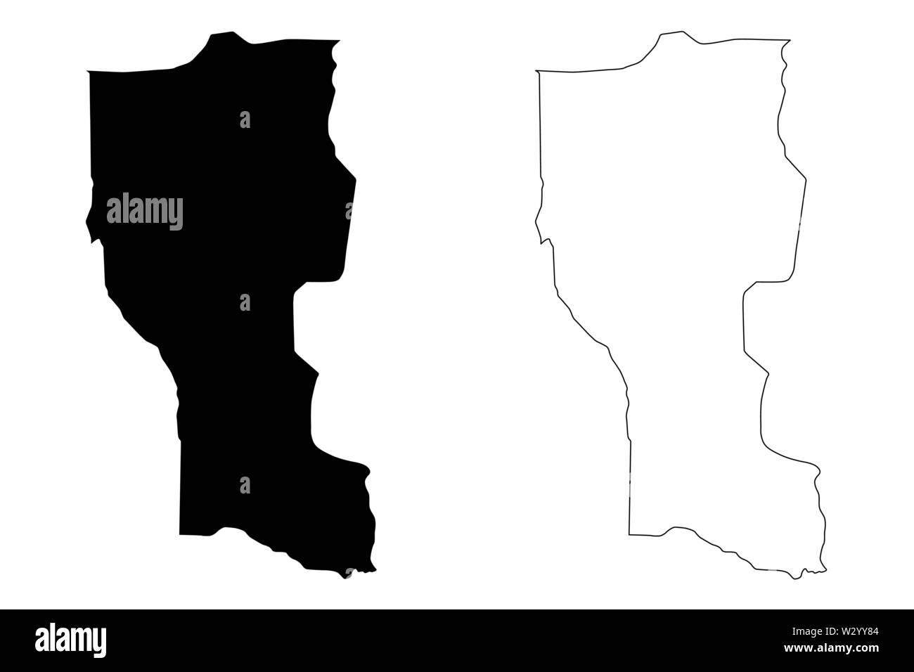 Donga Department Departments Of Benin Republic Of Benin Dahomey Map