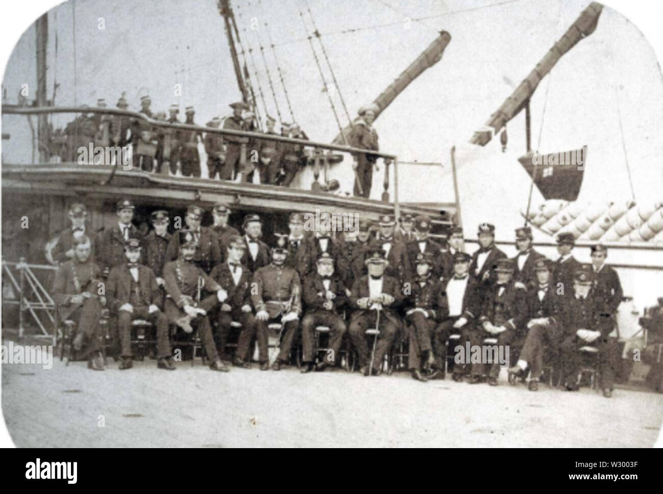 Officers and crew, HMS Indus Stock Photo - Alamy
