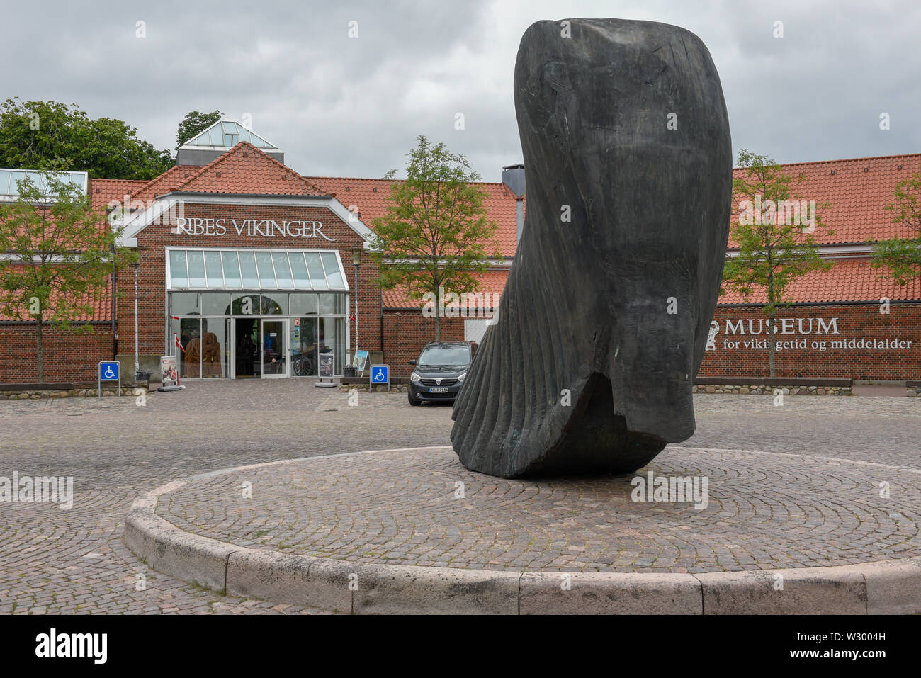 Ribe, Denmark - 22 June 2019: the museum at the traditional historic ...