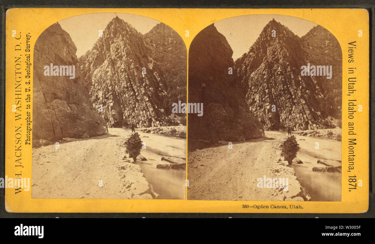 Ogden Canon, Utah, by Jackson, William Henry, 1843-1942 Stock Photo - Alamy