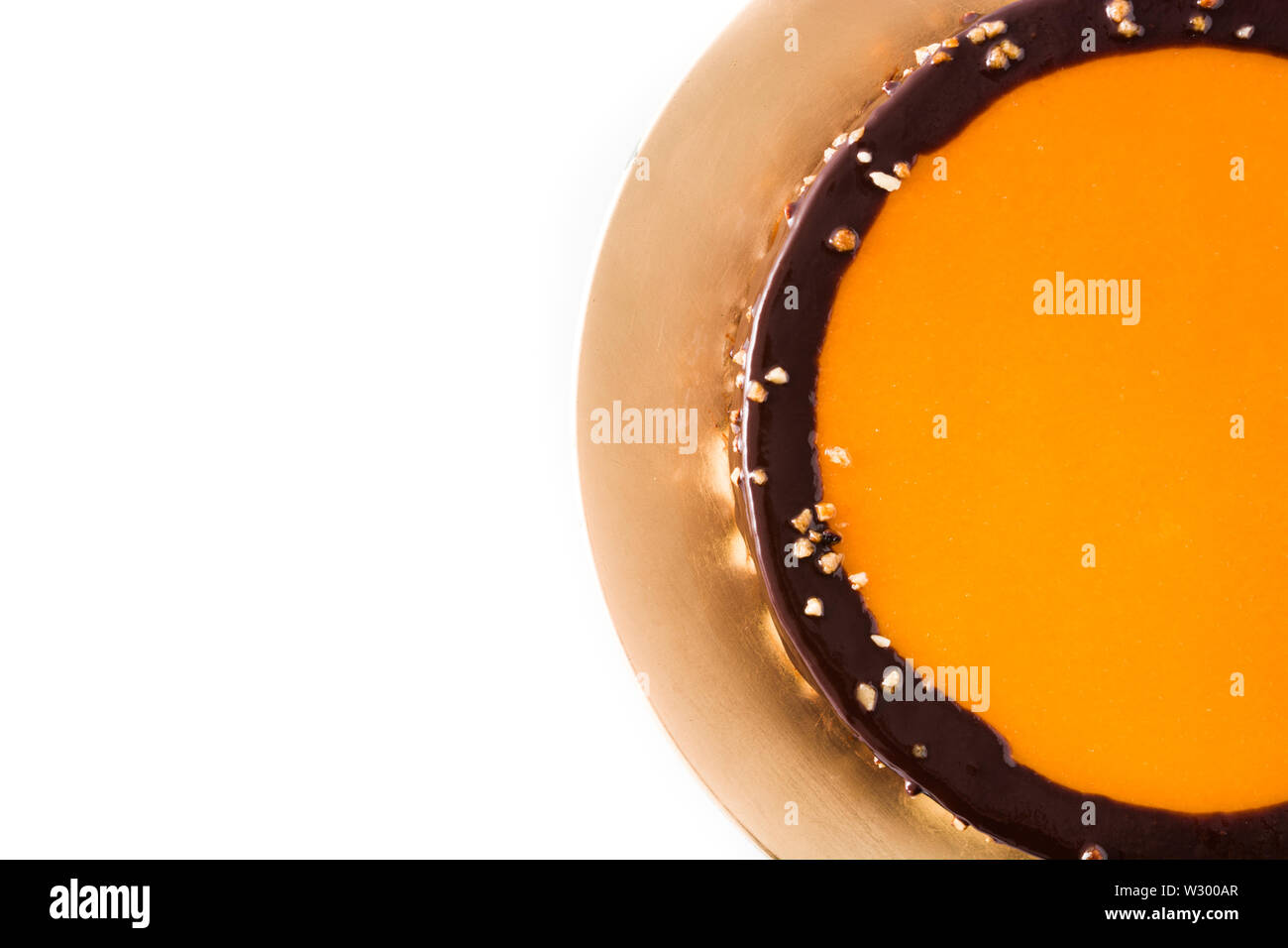 San Marcos or Massini cake isolated on white background. Top view ...