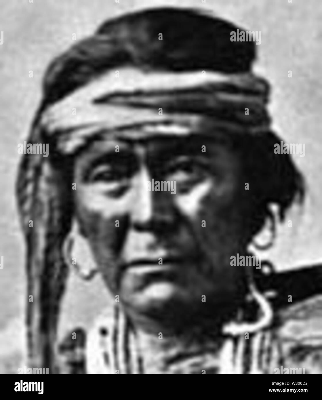 Old Apache American Indian Mongoloid Stock Photo - Alamy