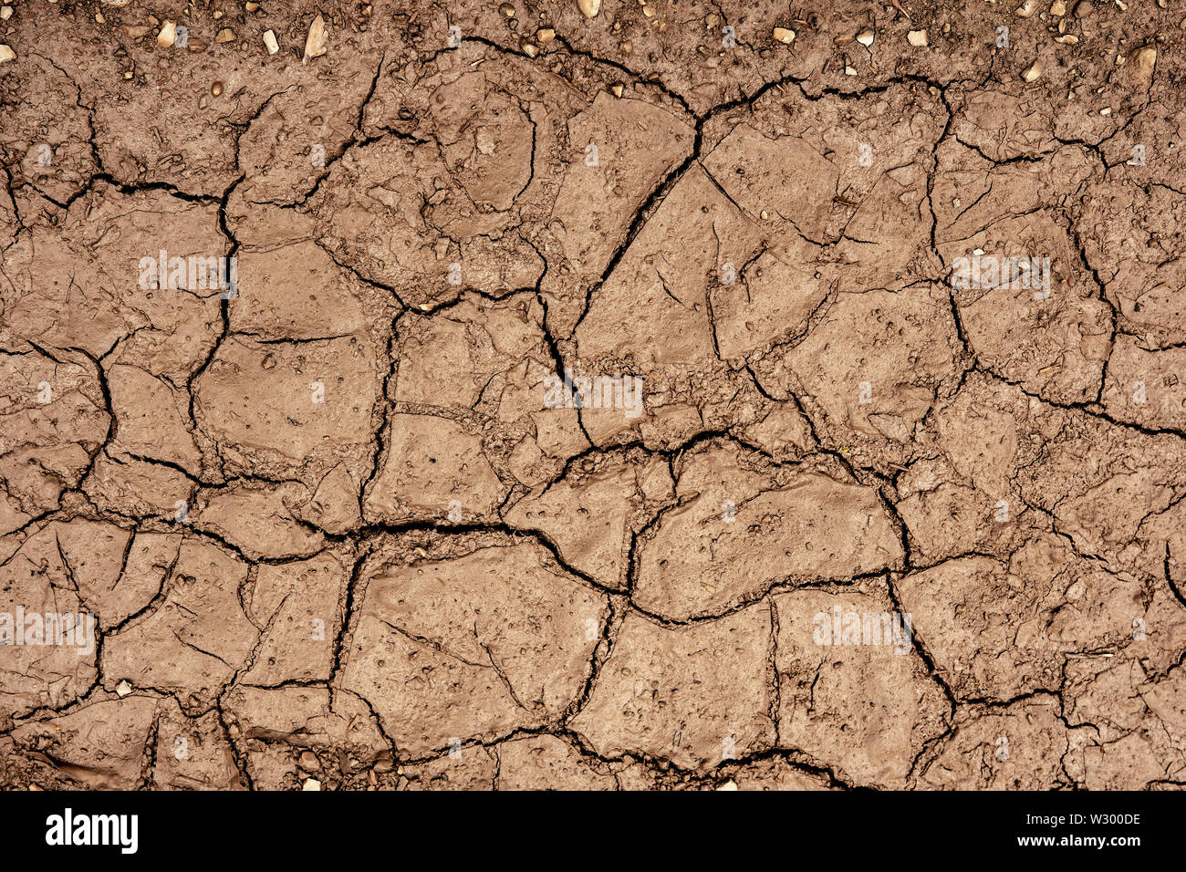 Cracked Dry Clay Ground Soil Background and Texture Stock Photo - Alamy