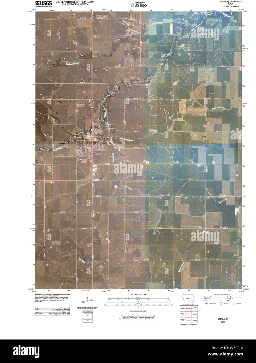 Traer iowa map Cut Out Stock Images & Pictures - Alamy