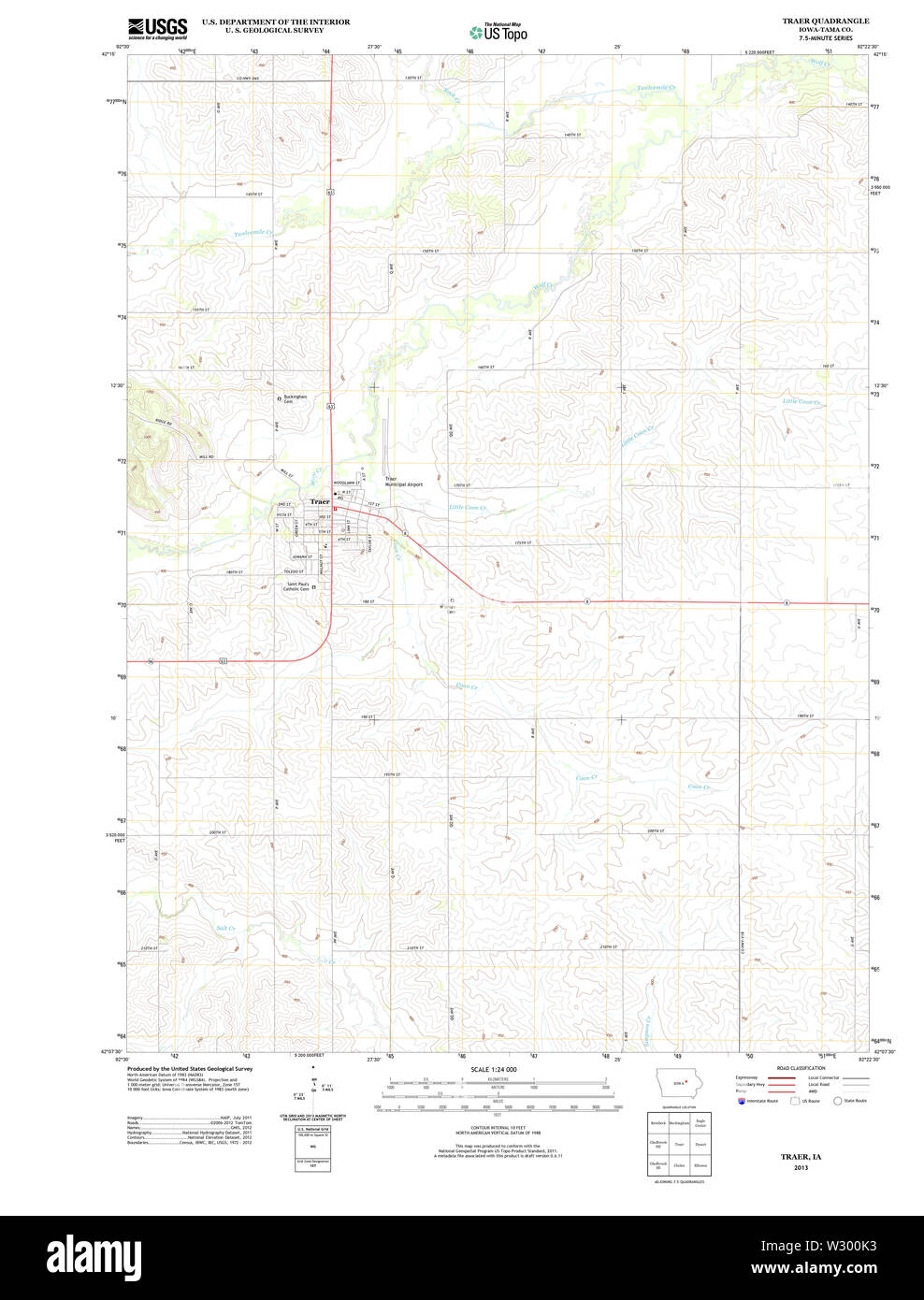 Traer iowa map Cut Out Stock Images & Pictures - Alamy