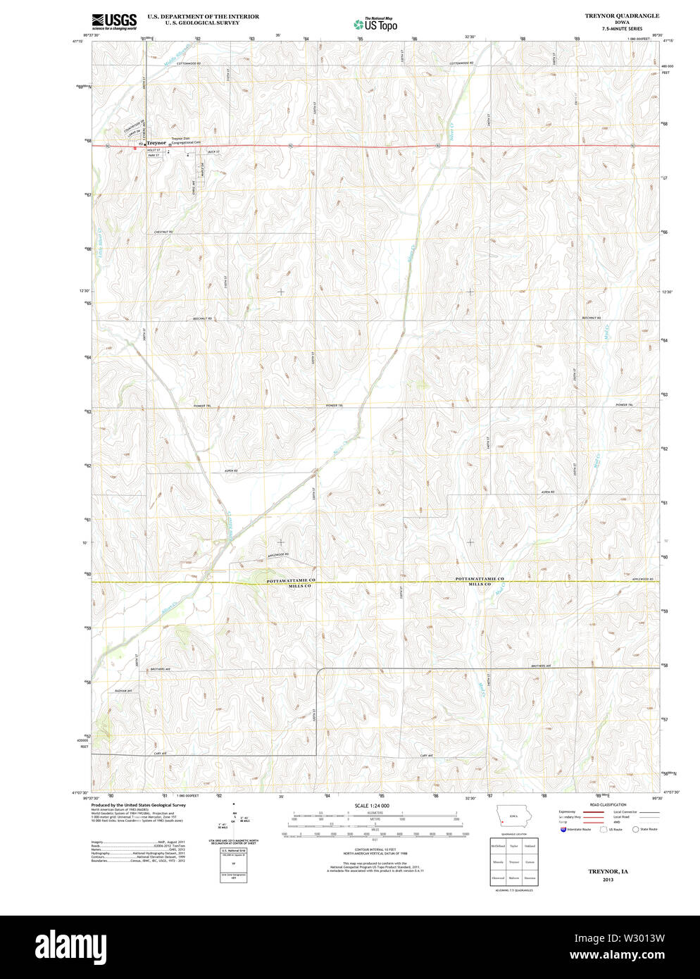 Treynor map Cut Out Stock Images & Pictures - Alamy