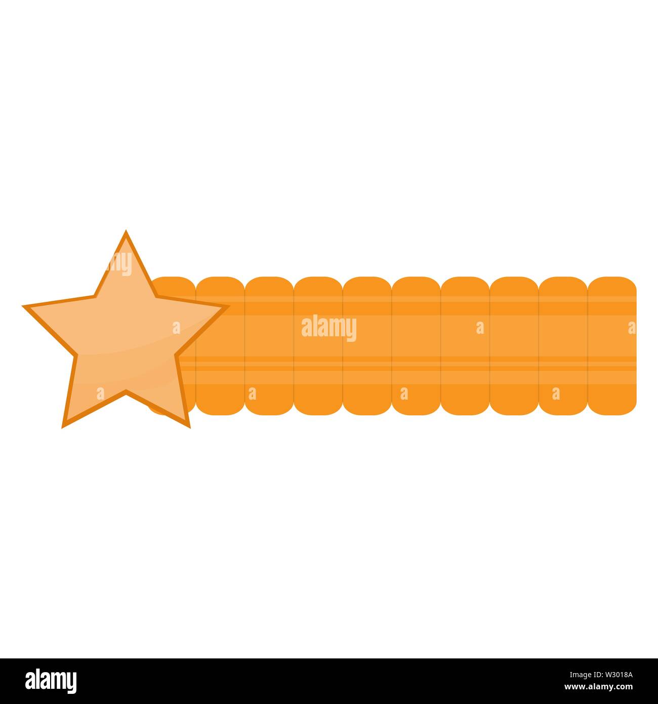 Video game bar with a star - Vector Stock Vector Image & Art - Alamy