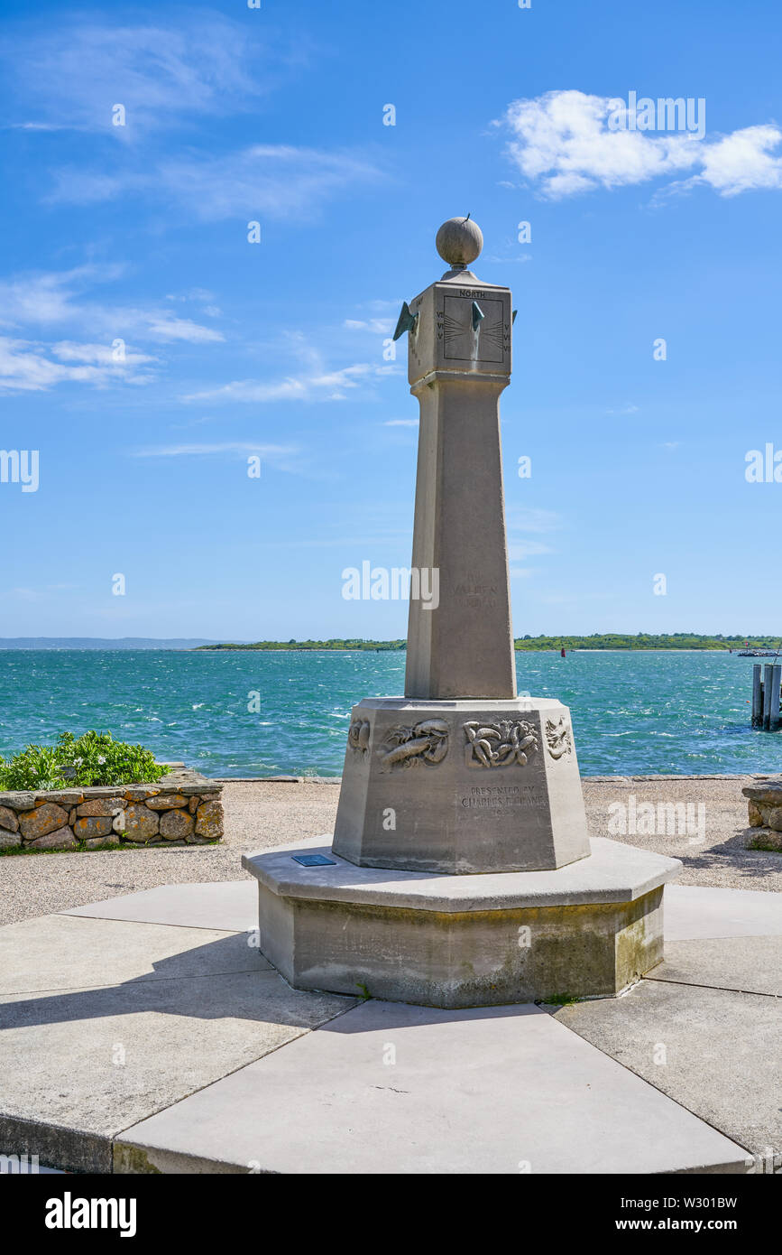 The Valden Sundial in Woods Hole, Massachusetts Waterfront Park was ...