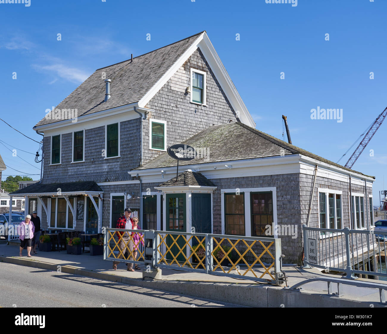 Woods Hole, MA - June 14, 2019: Water Street Kitchen serves locally ...