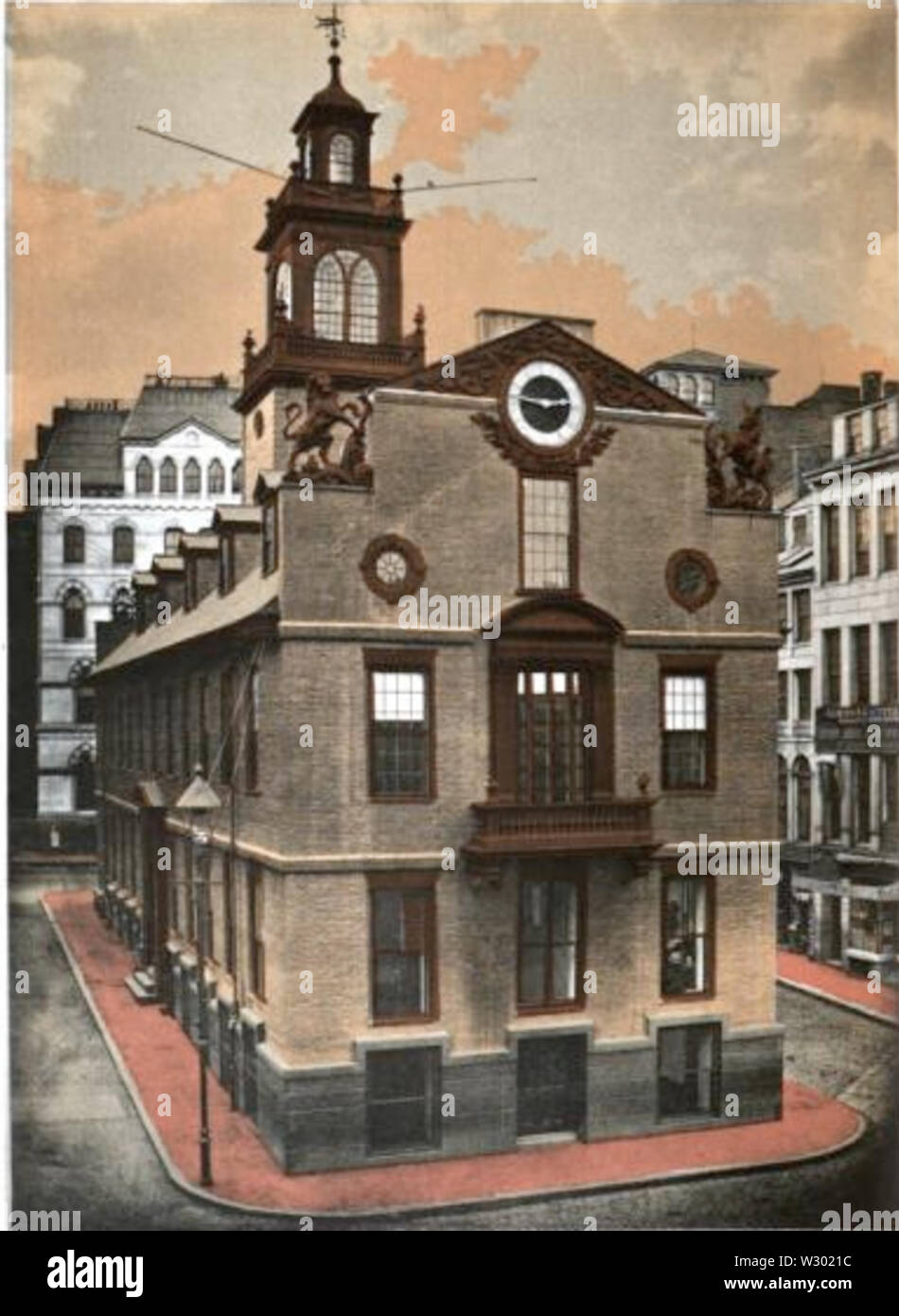 OldStateHouse Boston byEdwinWhitefield 1889 Stock Photo - Alamy